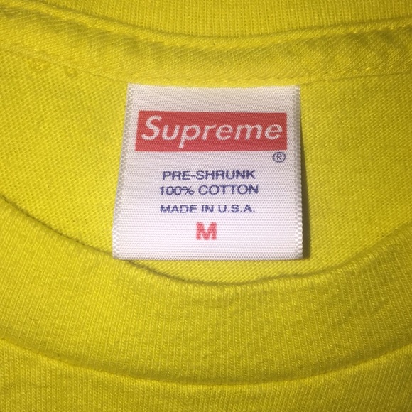Supreme | Shirts | Supreme Yellow On Yellow Box Logo | Poshmark